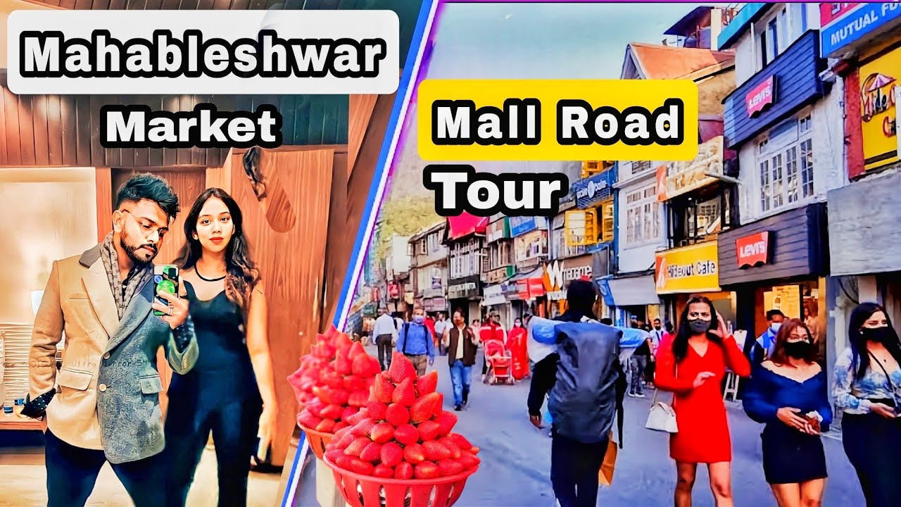 Mahableshwar Market Mall Road Tour | Street Shopping Road | Venna lake ...