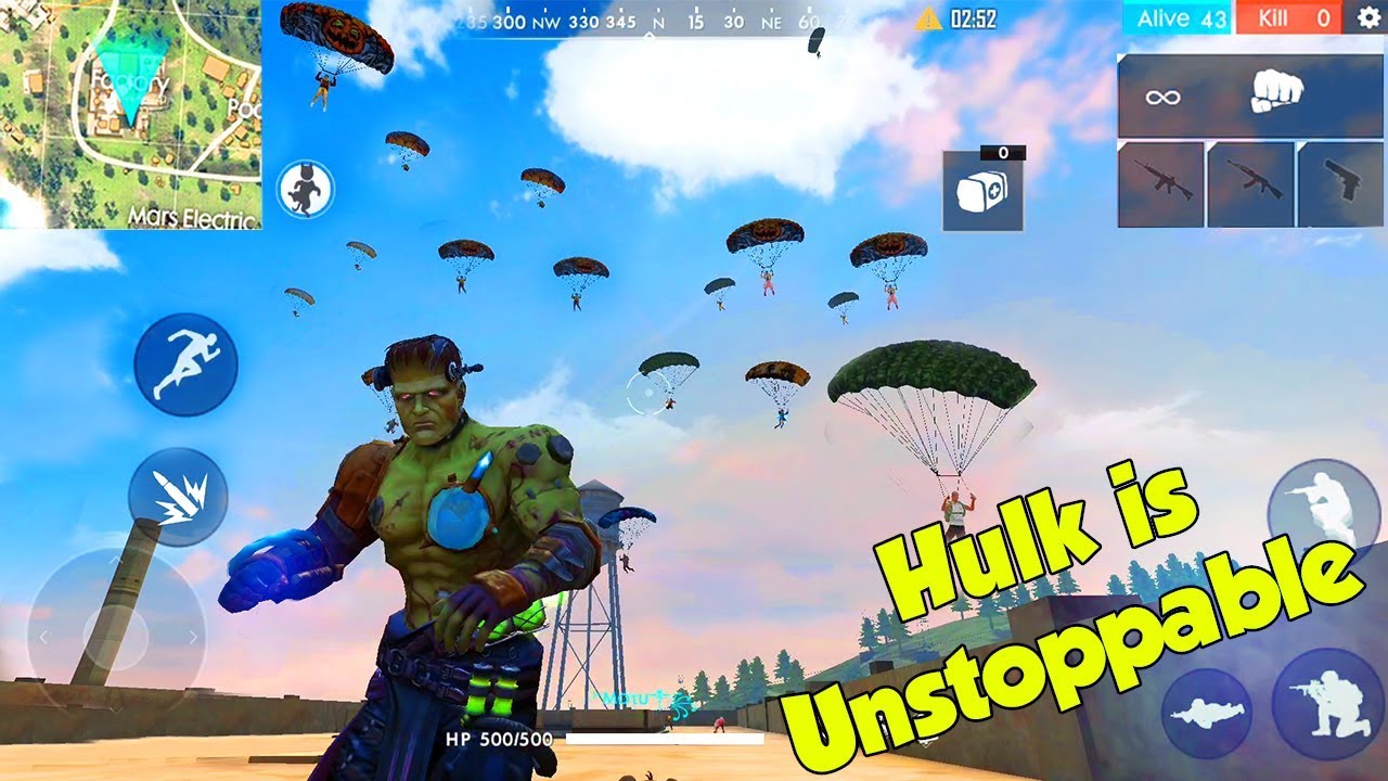 Hulk Is Unstoppable - Gameplay With New Hulk Bundle In Free Fire ...