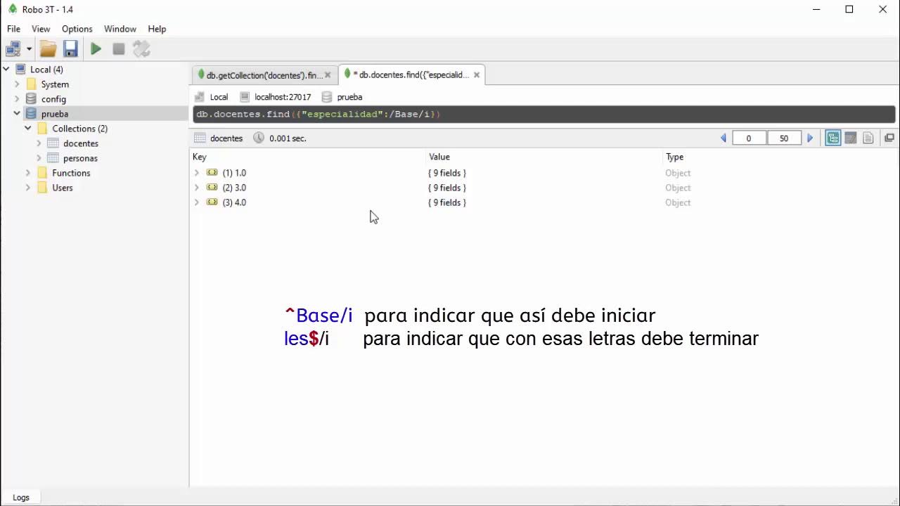 Consulta de documentos en MongoDB - YouTube
