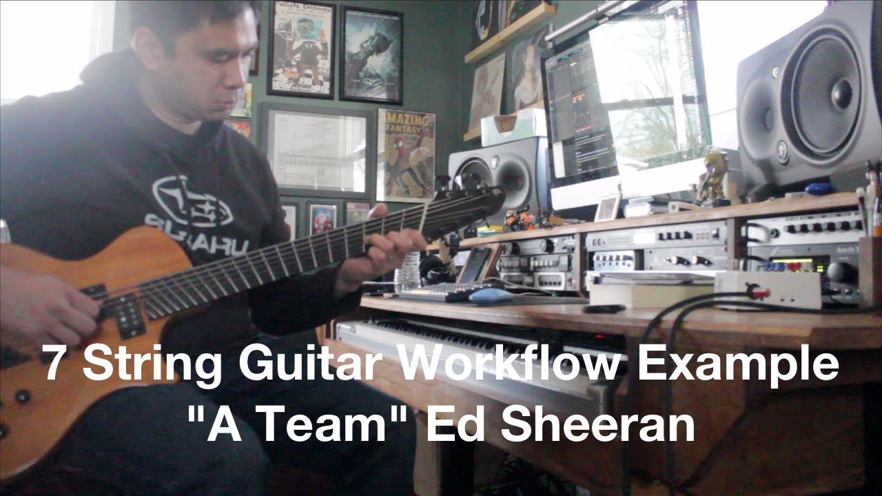 7 String Guitar Workflow Example "A Team" Ed Sheeran - YouTube