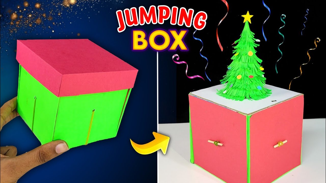 Christmas Special jumping box , how to make jumping explosion box ...