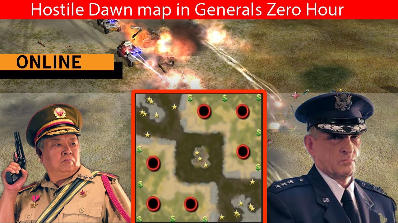 1vs1 in map Hostile Dawn (Generals Zero Hour) - YouTube