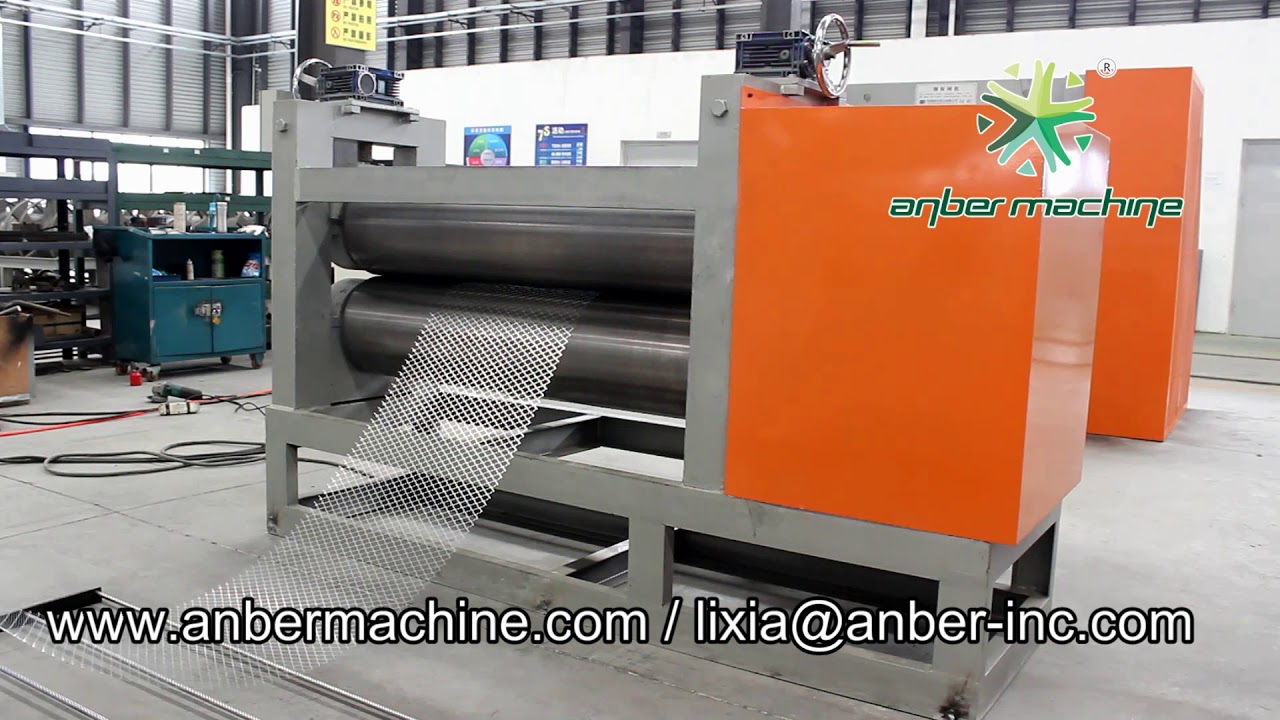 17P103—ABE-1.5-1250 Expanded Metal Mesh Machine&Flattening Machine 45s ...