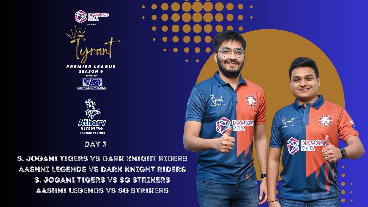 TYRANT PREMIER LEAGUE SEASON 6 | DAY 3 | MATCH 1 |DARK KNIGHT RIDERS VS ...