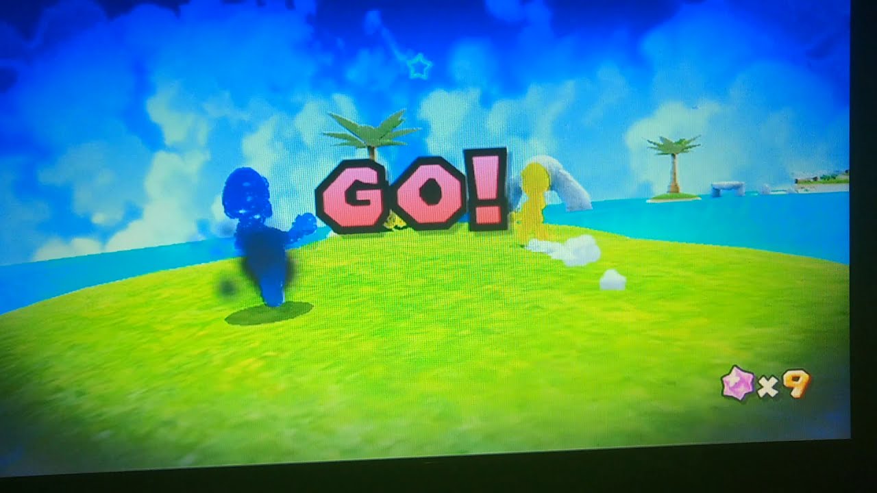 Super Mario Galaxy Sea Slide Galaxy Underwater Cosmic Luigi Race/Luigi ...