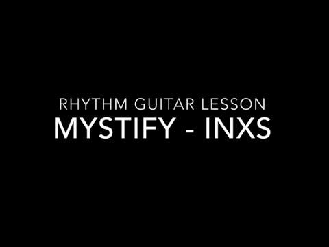 Mystify Rhythm Guitar Lesson INXS - YouTube