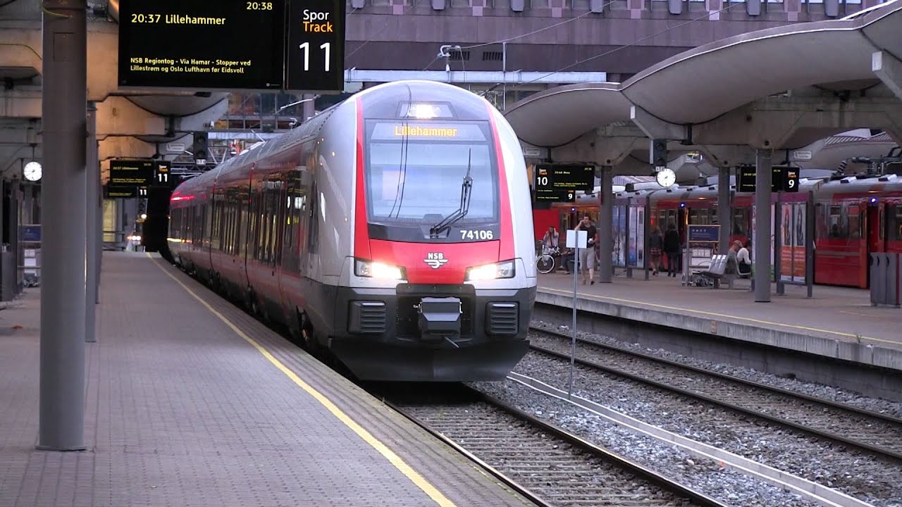 NSB BM 74 FLIRT in traffic ! - YouTube