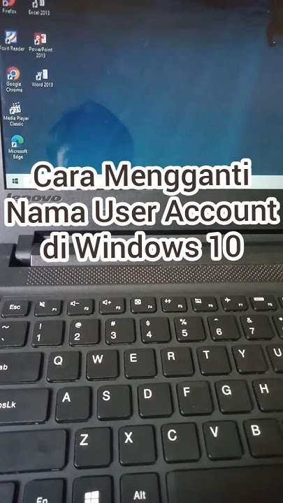 Cara ganti nama user account di windows 10 #windows10 - YouTube