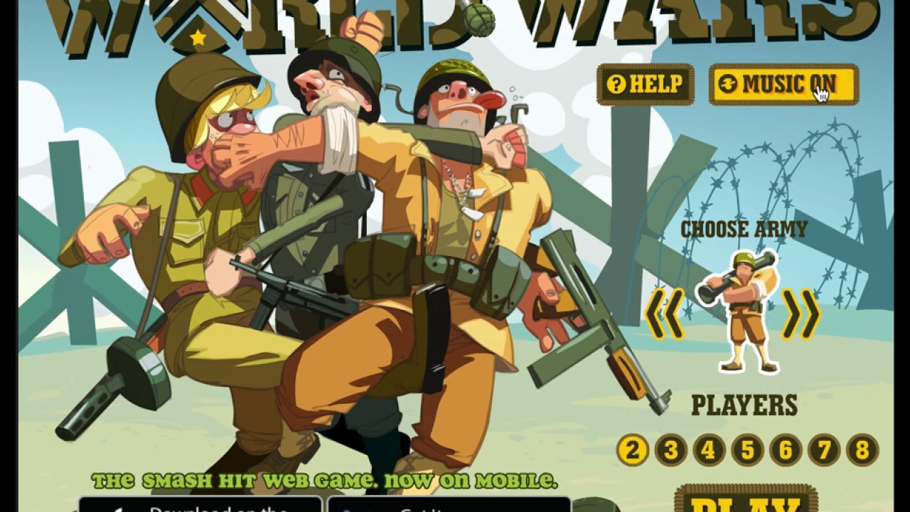 play old flash game 1 (World wars by addicting game) - YouTube