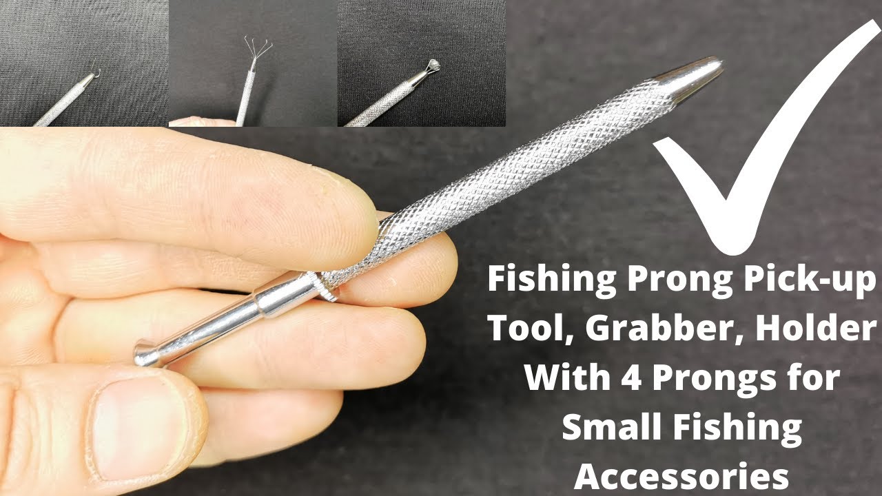 Professional Fishing Prong Pick up Tool, Grabber, Holder With 4 Prongs ...
