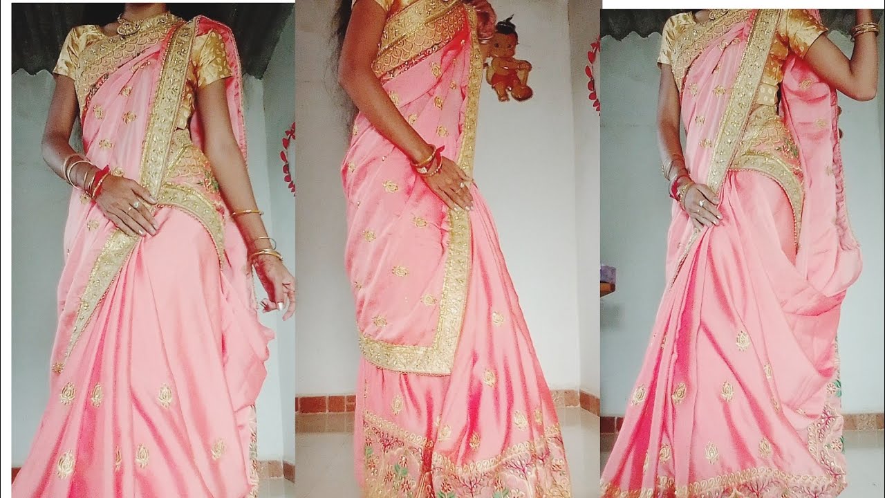 Saree Draping in Unic Style with Different solder Pleat's 🤩🥰😍💁// saree ...