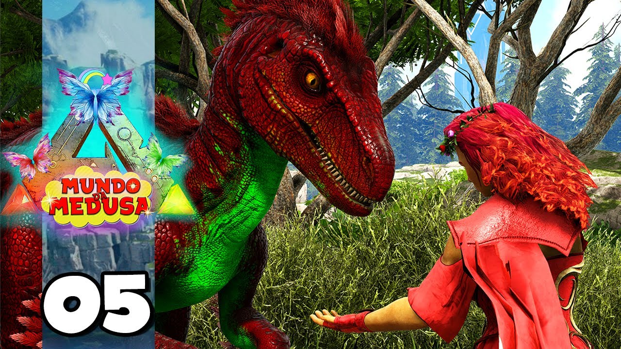 DOMANDO NOSSA PRIMEIRA MONTARIA!!! ARK: MUNDO DA MEDUSA 05 - YouTube