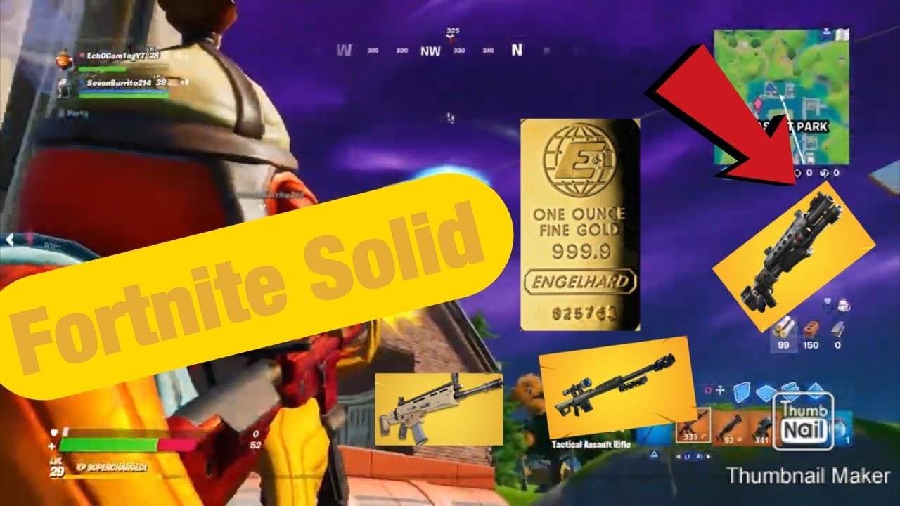 Fortnite Solid Gold Duos W Huskygamer - YouTube
