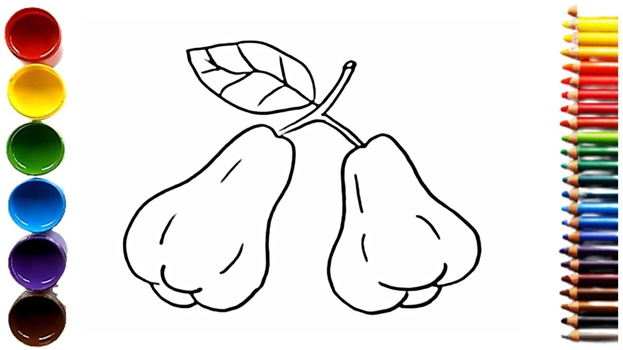 How To Draw Fruits Easily | Cómo dibujar frutas fácilmente - YouTube