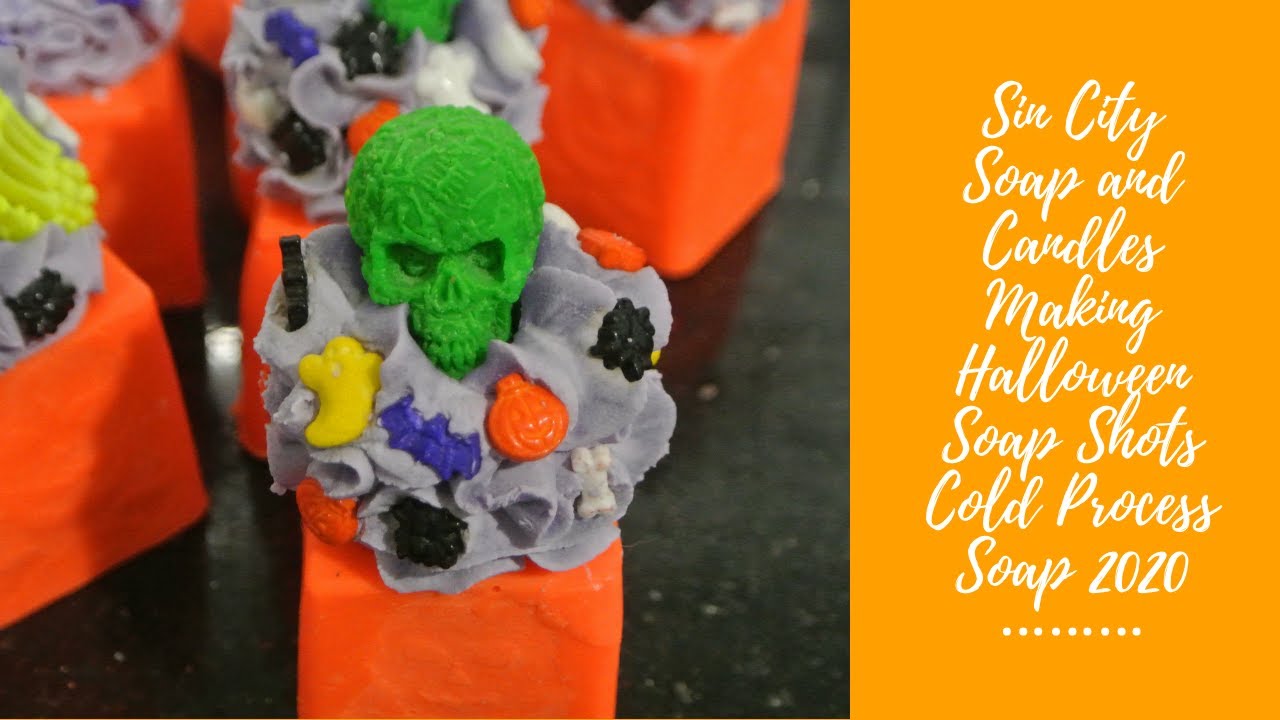 Making Halloween Cold Process Soap Shots 2020 FLV - YouTube