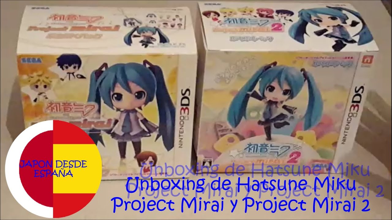 Unboxing de Hatsune Miku Project Mirai y Project Mirai 2 (Nintendo 3ds ...