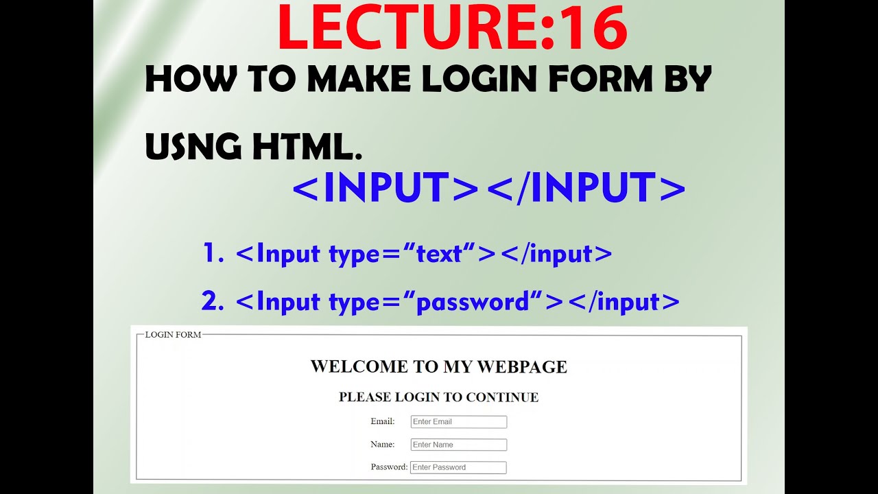 HOW TO MAKE SIMPLE FORM IN HTML USING NOTEPAD CREATE A SIMPLE LOGIN how-to-make-simple-form-in-html-using-notepad-create-a-simple-login
