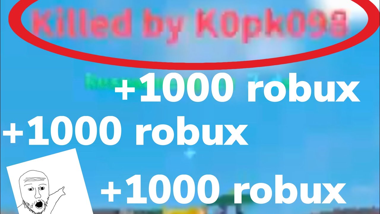 Kill me = 1000 robux 💀💀 - YouTube