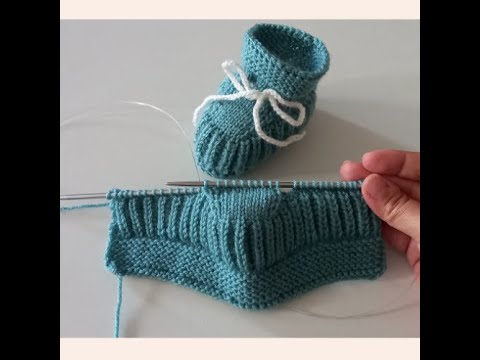 Süße Babyboots /Babyschuhe gestrickt, cute Babyboots knitting pattern