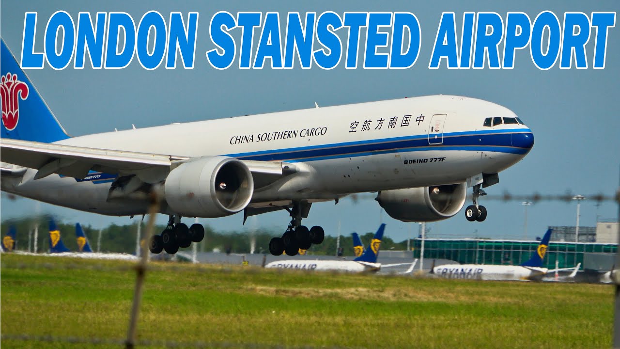 London Stansted Airport plane spotting - YouTube