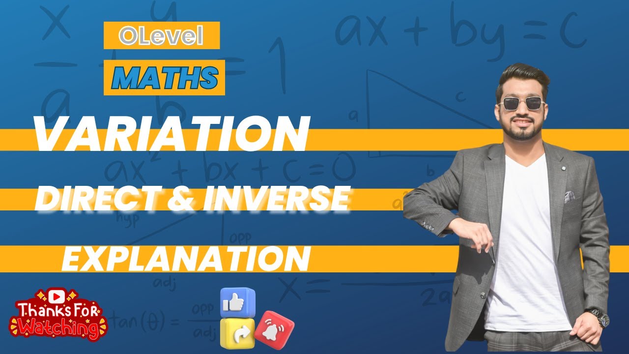 OLevel Maths Variation (Explanation) - YouTube