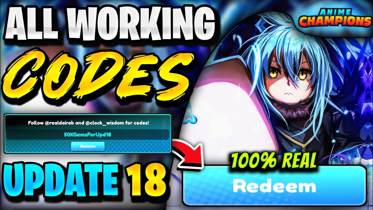 🔥*25+ CODES* All Working UPDATE 18 CODES For Anime Champion Simulator ...