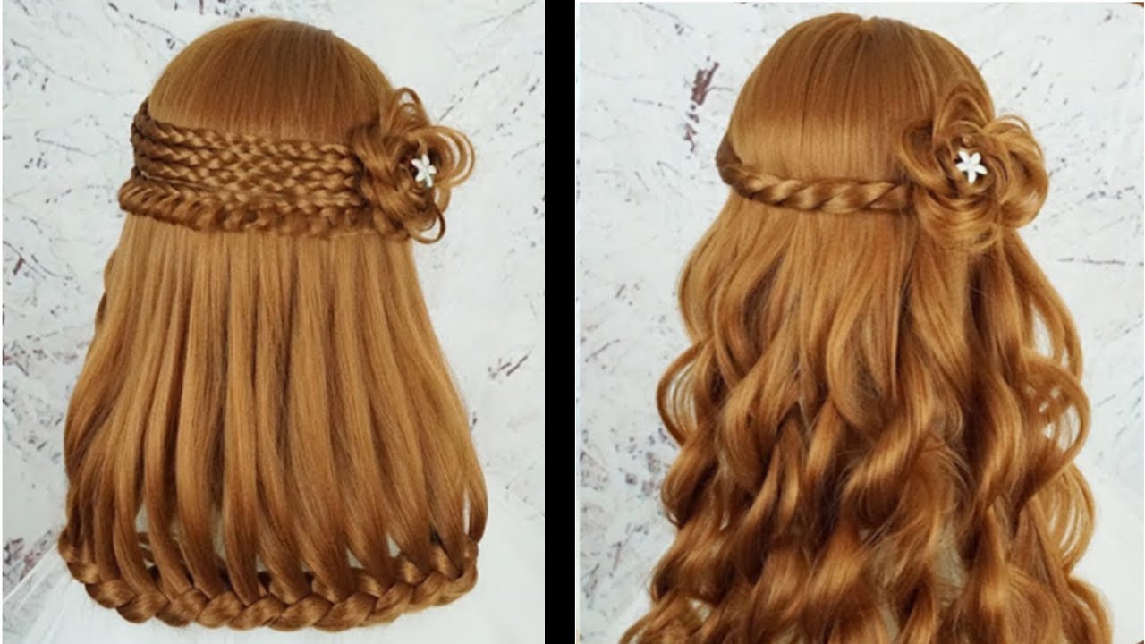 2 Easy & Simple Hairstyles For Beginners - YouTube