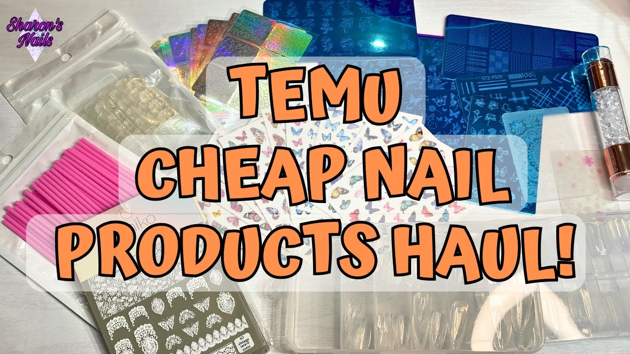 Temu Cheap Nail Products Haul! (Nail Art Stickers, Stamping Plates ...