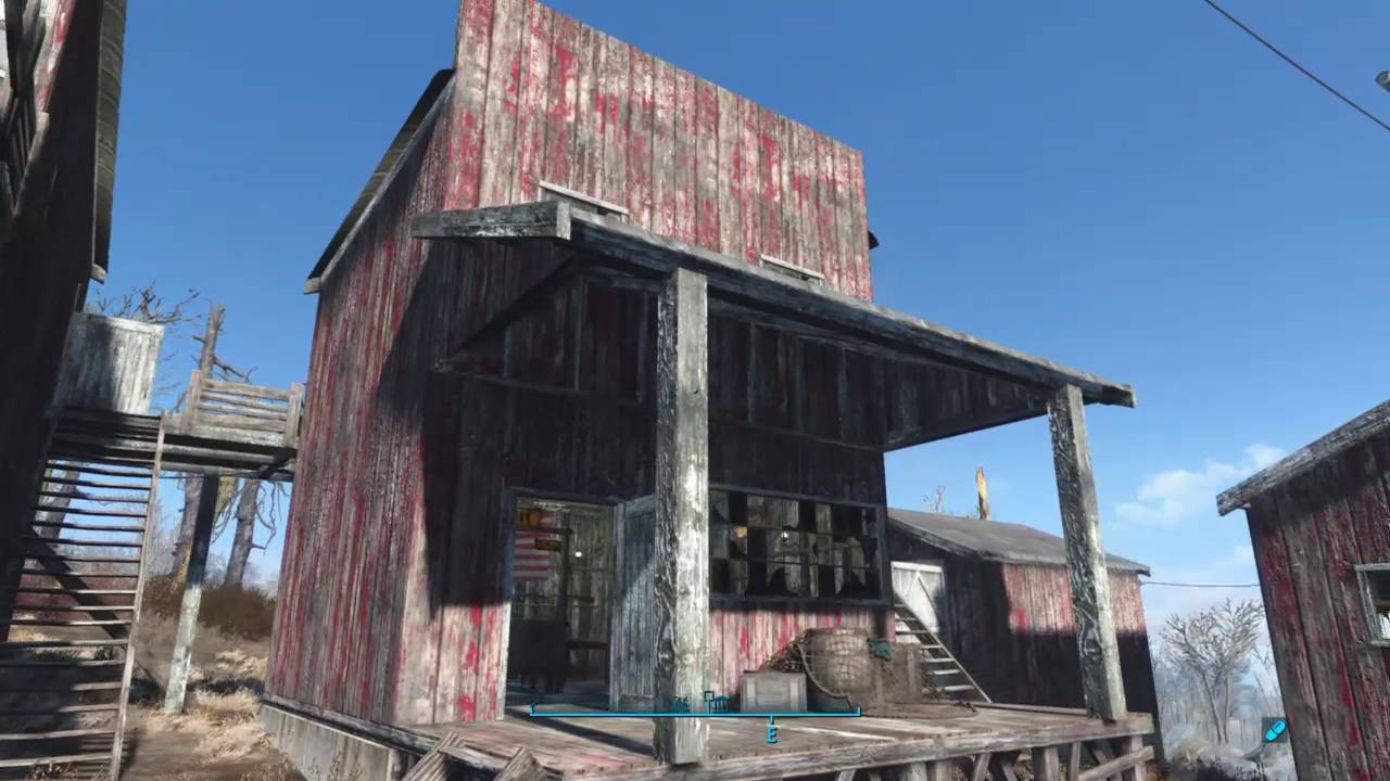 Fallout 4 Abernathy Wild West Town Settlement PS4 - YouTube