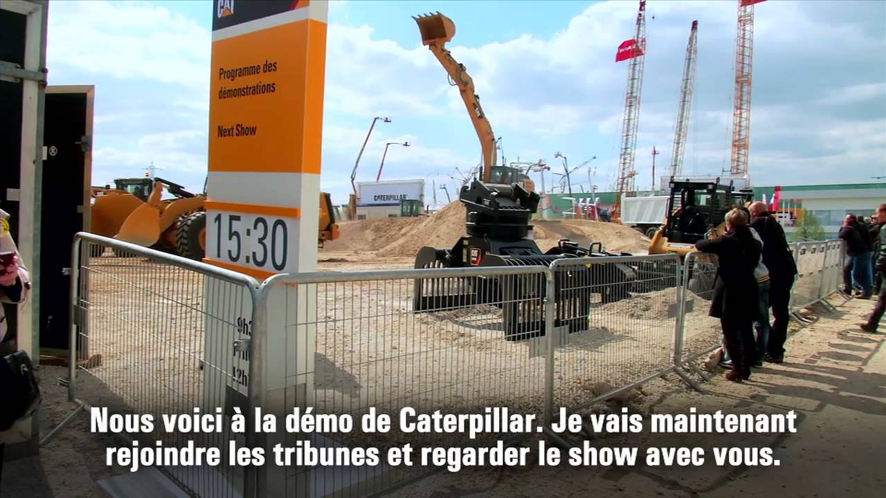 New Cat® Machines Introduced | INTERMAT 2012 (French Subtitles) - YouTube