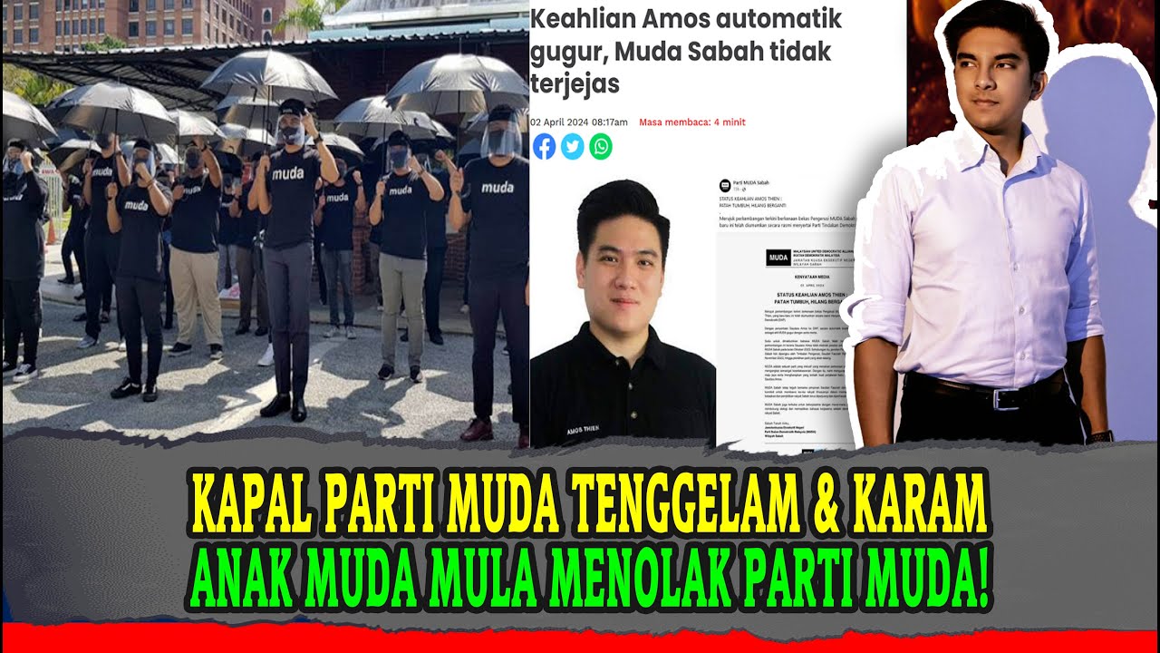 KAPAL PARTI MUDA TENGGELAM & KARAM DAN ANAK MUDA MULA MENOLAK PARTI ...