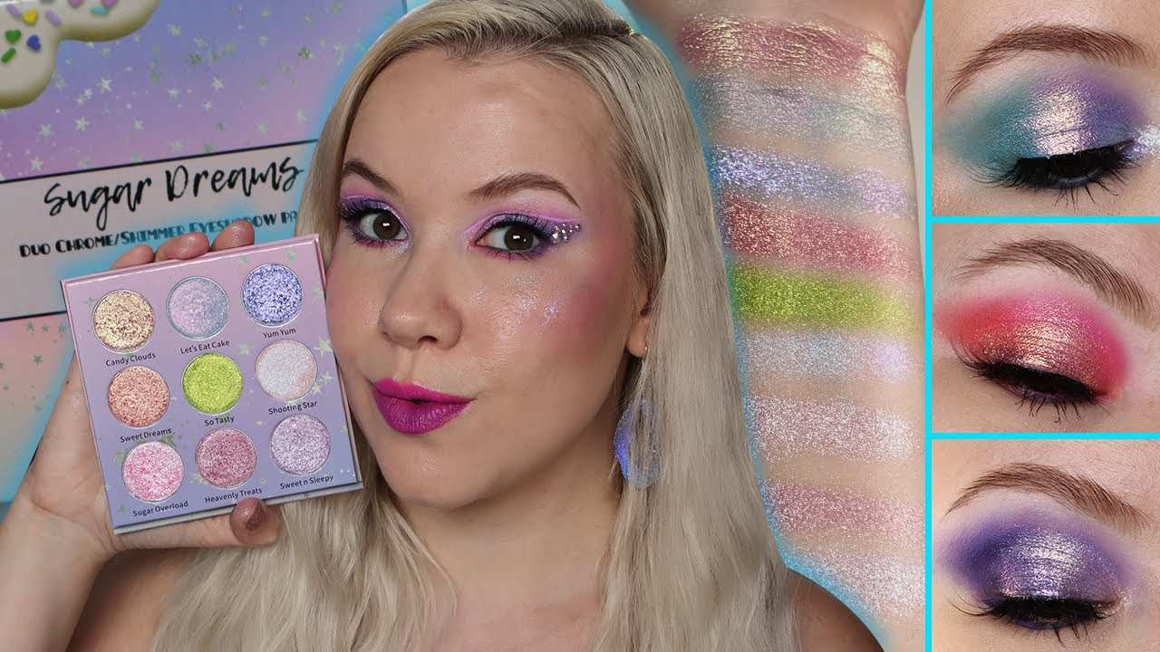 Sugar Drizzle Sugar Dreams Palette | Swatches & 3 looks - YouTube