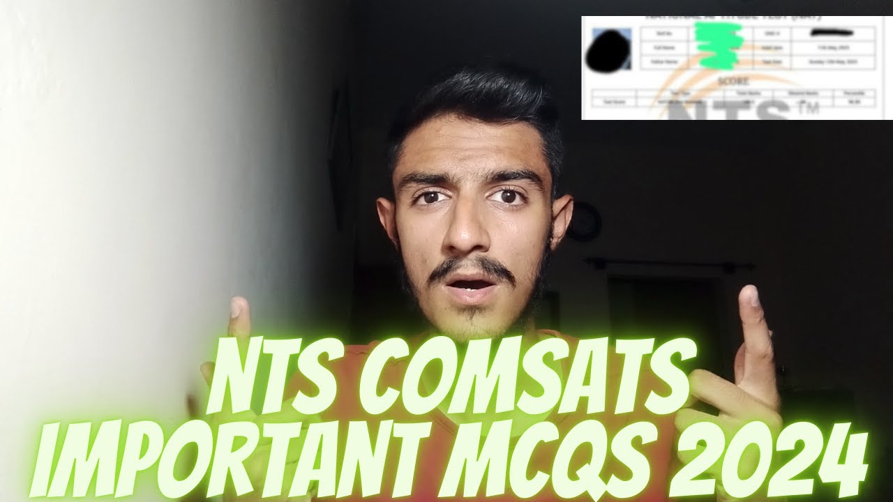 NTS COMSATS IMPORTANT MCQS || How to Prepare NTS NAT test? || Tips to ...