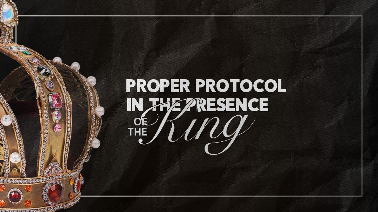 Proper Protocol In The Presence Of The King - Pastor Boone - YouTube