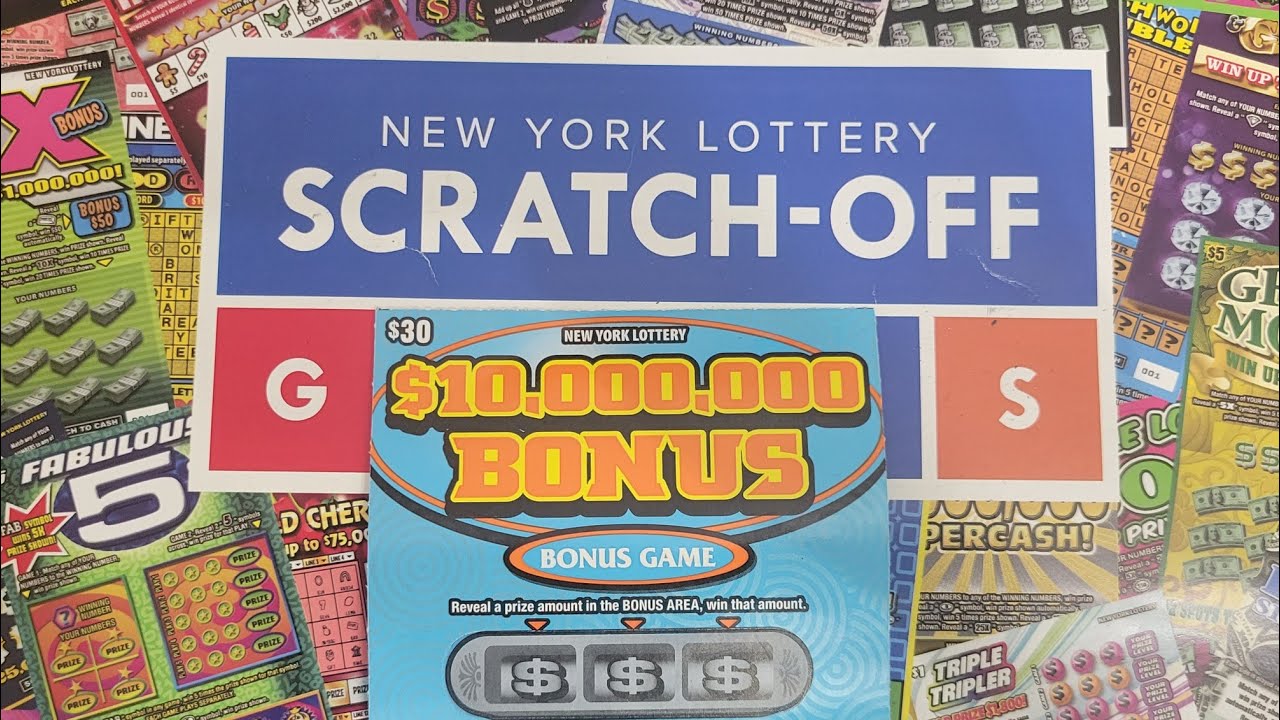 Just One NY Scratch off $10,000,000 Bonus ticket - YouTube