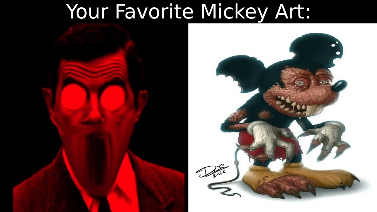 Mr Bean Becoming Uncanny (Ur Favorite Mickey Art) - YouTube