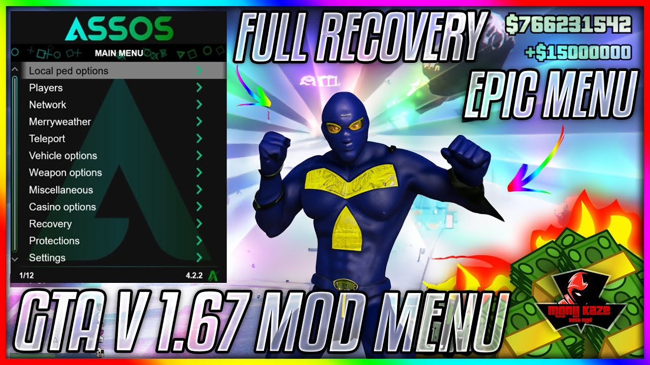 Gta V mod menu - ASSOS Premium 4.4.0 - Best Menu - Undetected - 14/08 ...
