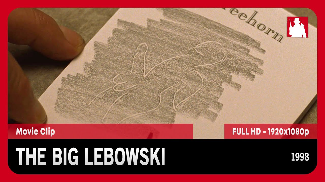 THE BIG LEBOWSKI (movie) - Jeff at Jackie Treehorn's with pencil ...