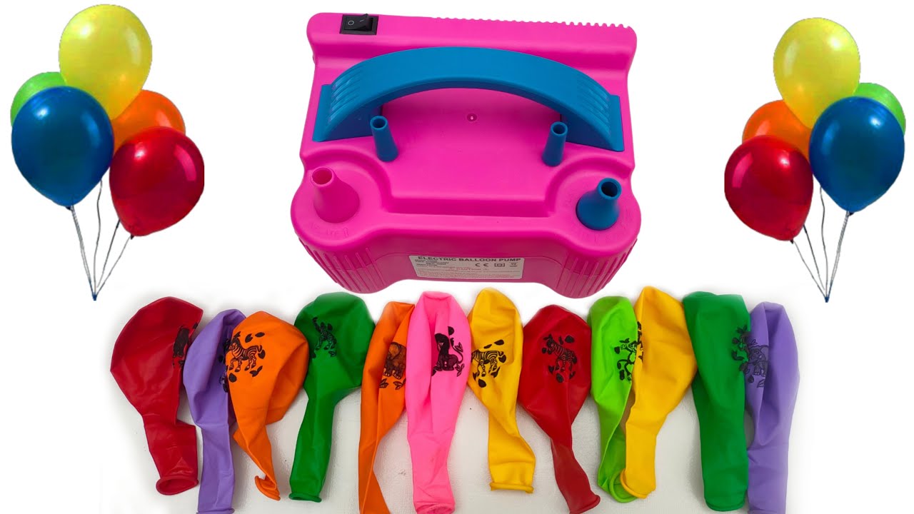 Balloons Inflating with animals Drawing ,,ASMR | BALLOONS | TOYS TREE ...