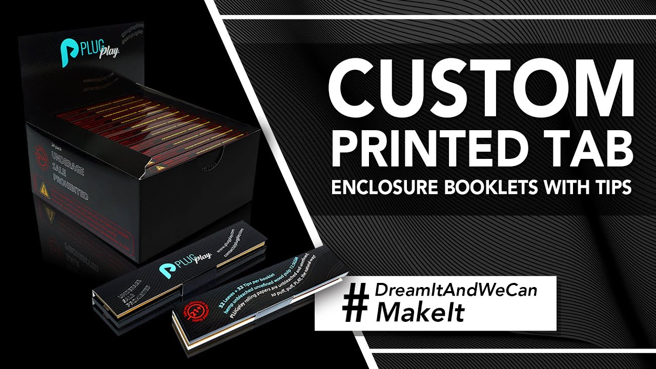 CUSTOM PRINTED TAB ENCLOSURE BOOKLETS WITH TIPS - YouTube