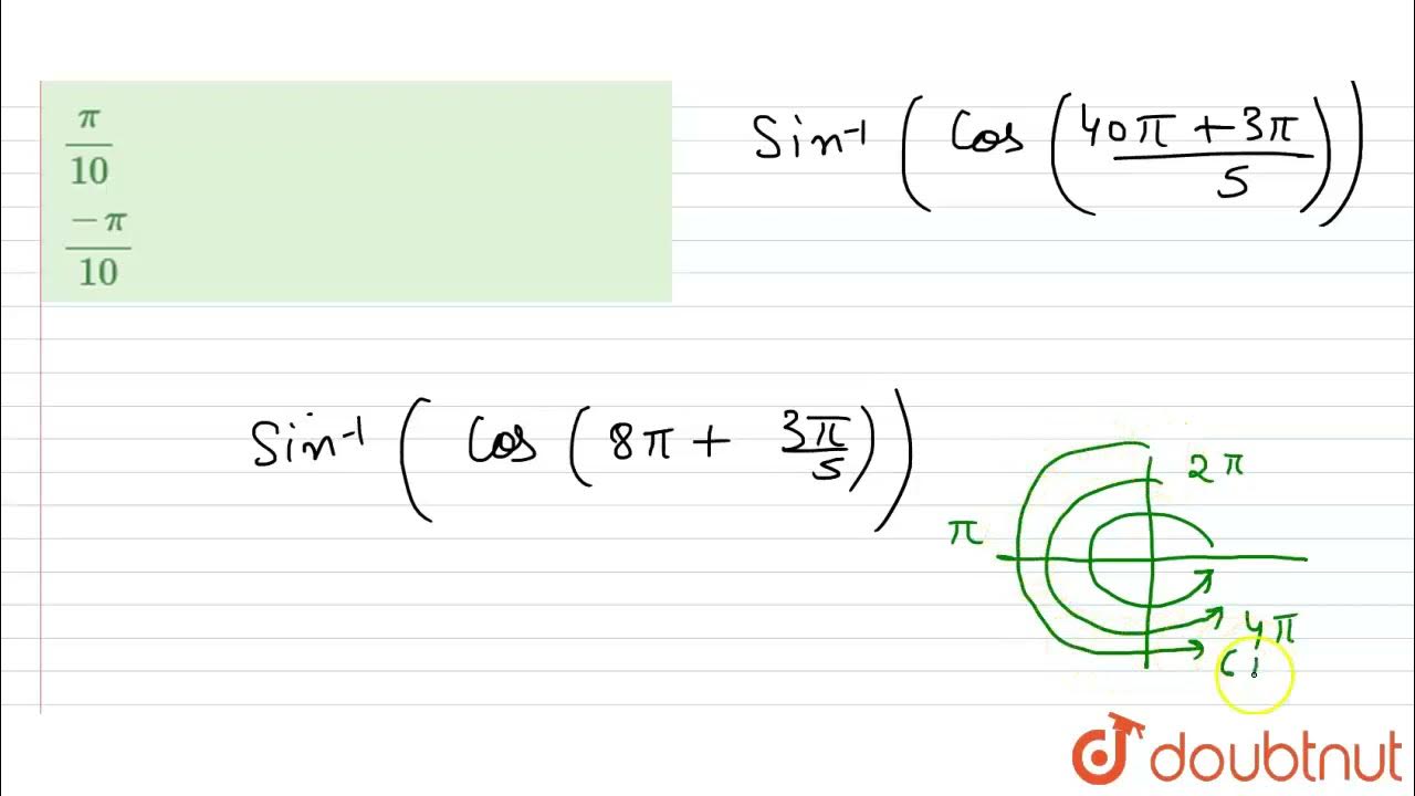 the-value-of-sin-1-cos-43pi-5-is-class-12-math-doubtnut