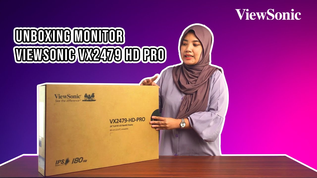 Unboxing ViewSonic Monitor Gaming VX2479 HD PRO - YouTube