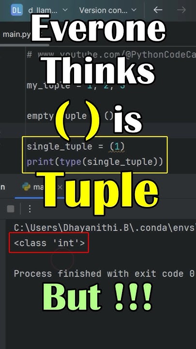 Do you know this? The Truth About Parentheses and Commas in Tuple ! Tricks #python #pythonshorts ...