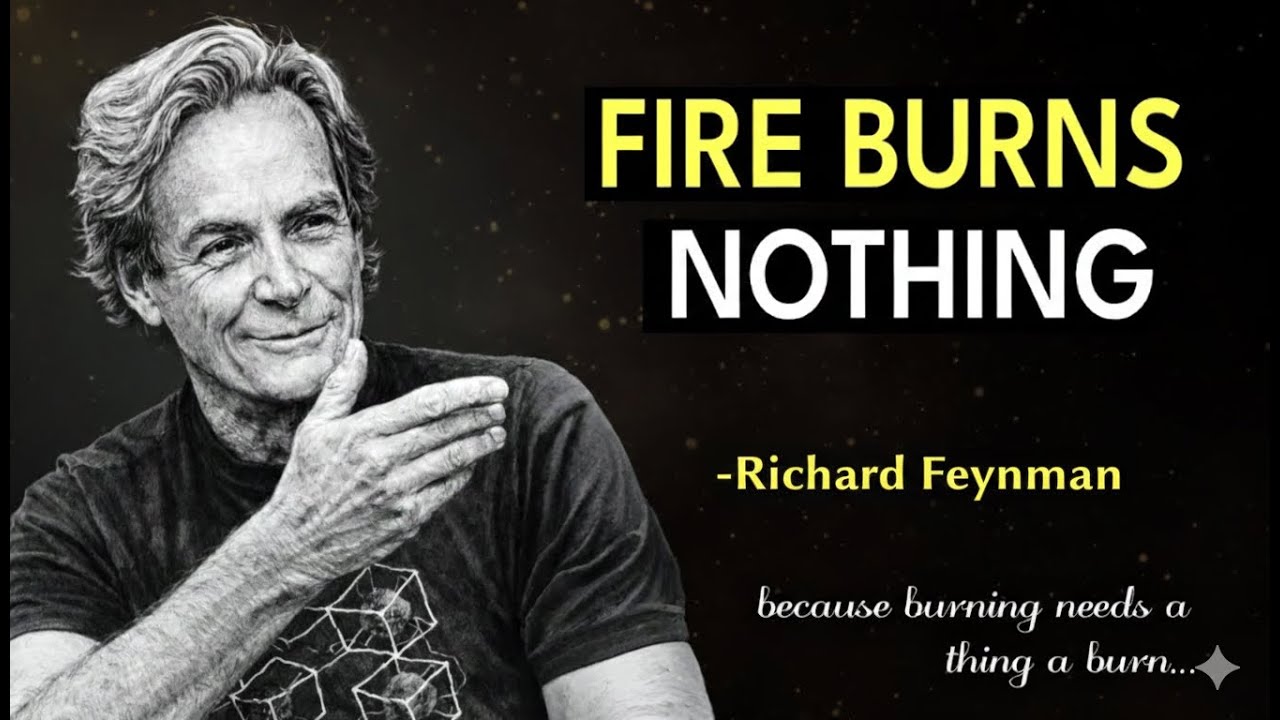 Why Does Fire BURN? Feynman's Answer Will DESTROY Your Reality - YouTube