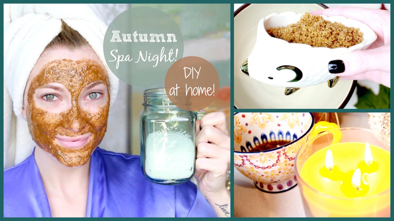 At Home Autumn Spa Night! ♥ Healthy Hair and Skin - YouTube