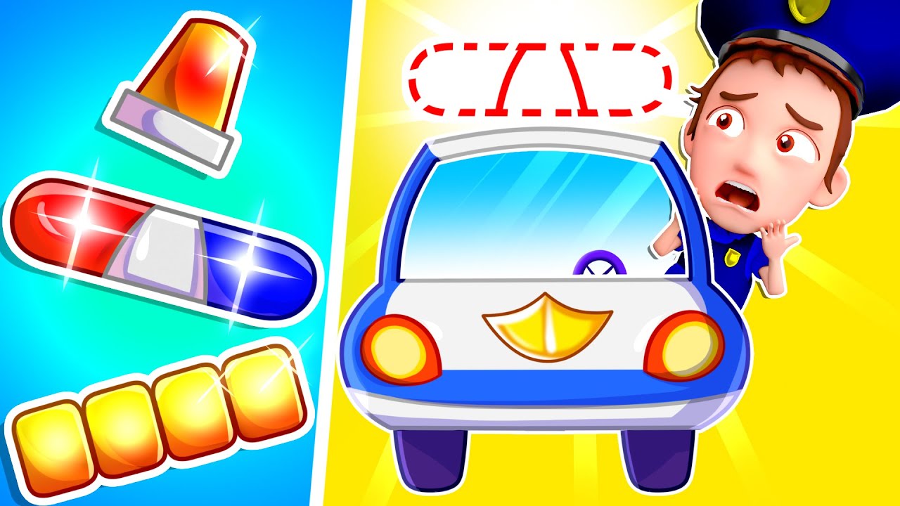 Super Police Car Song | Kids Songs and Nursery Rhymes #shorts - YouTube