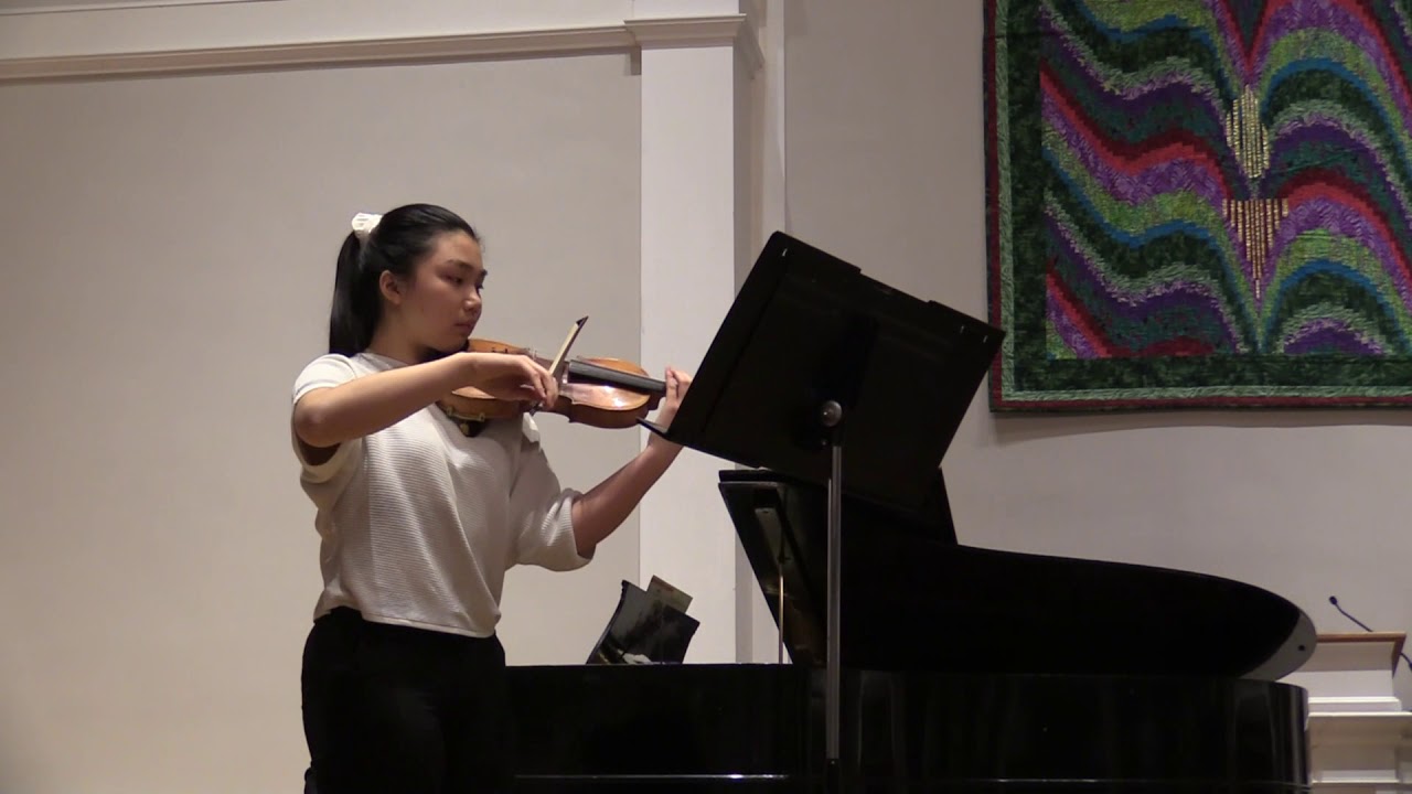 Joy Gong, violin | Violin Recital, Class of Samuil Kreynes - YouTube