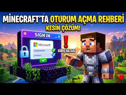 Minecraft'ta Oturum Nasıl Açılır? (2026 Güncel Rehber) ✅