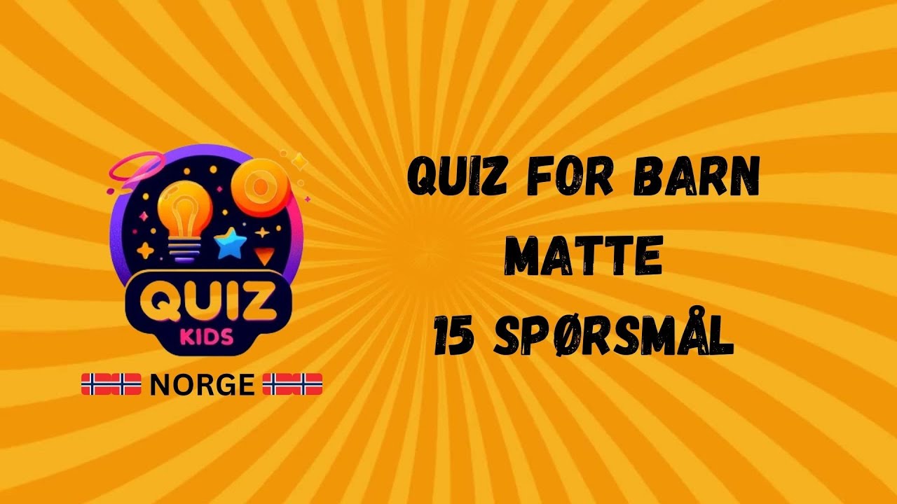 Mattequiz for barn på 10 år - klarer du alle #barnequiz #quiz #quiztime ...