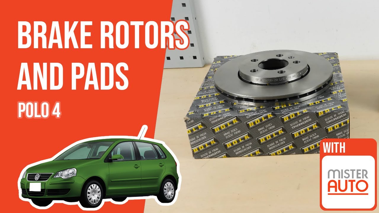 How to replace the front brake discs and pads Polo mk4 🚗 - YouTube